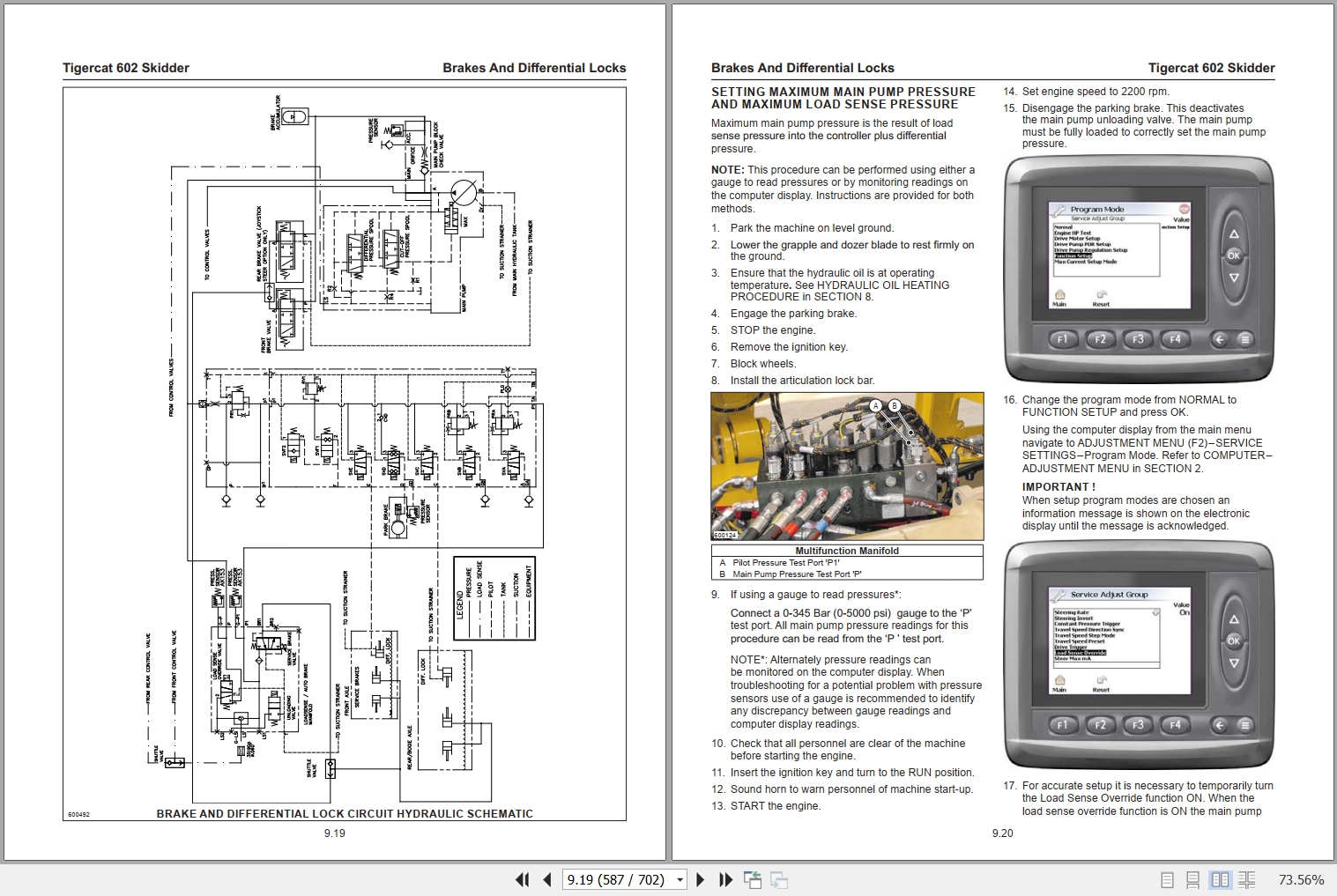 Tigercat Skidder 602 Service Manual 53032AENG