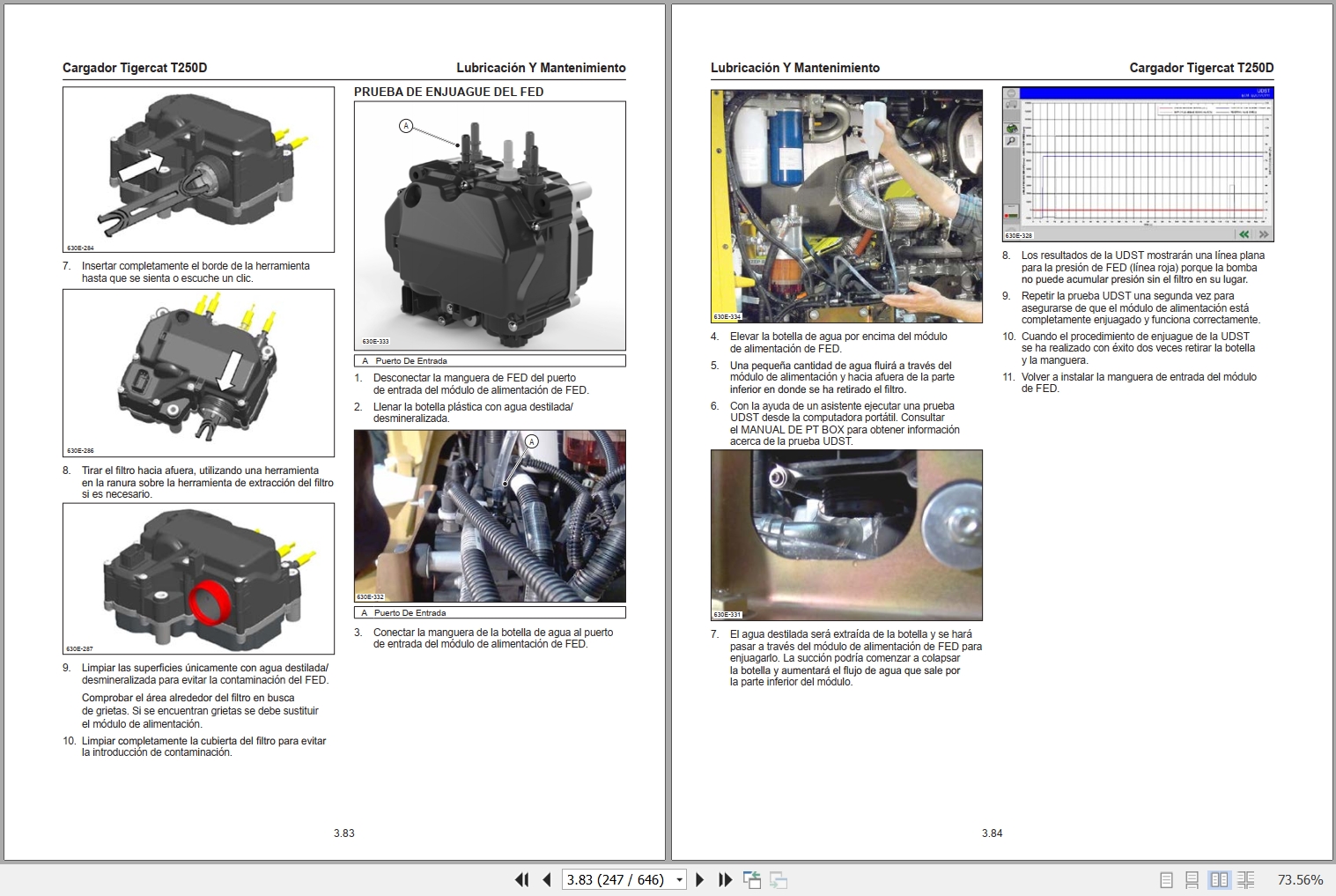 Tigercat Track Loader T250D Maintenance Manual 65232ASPA