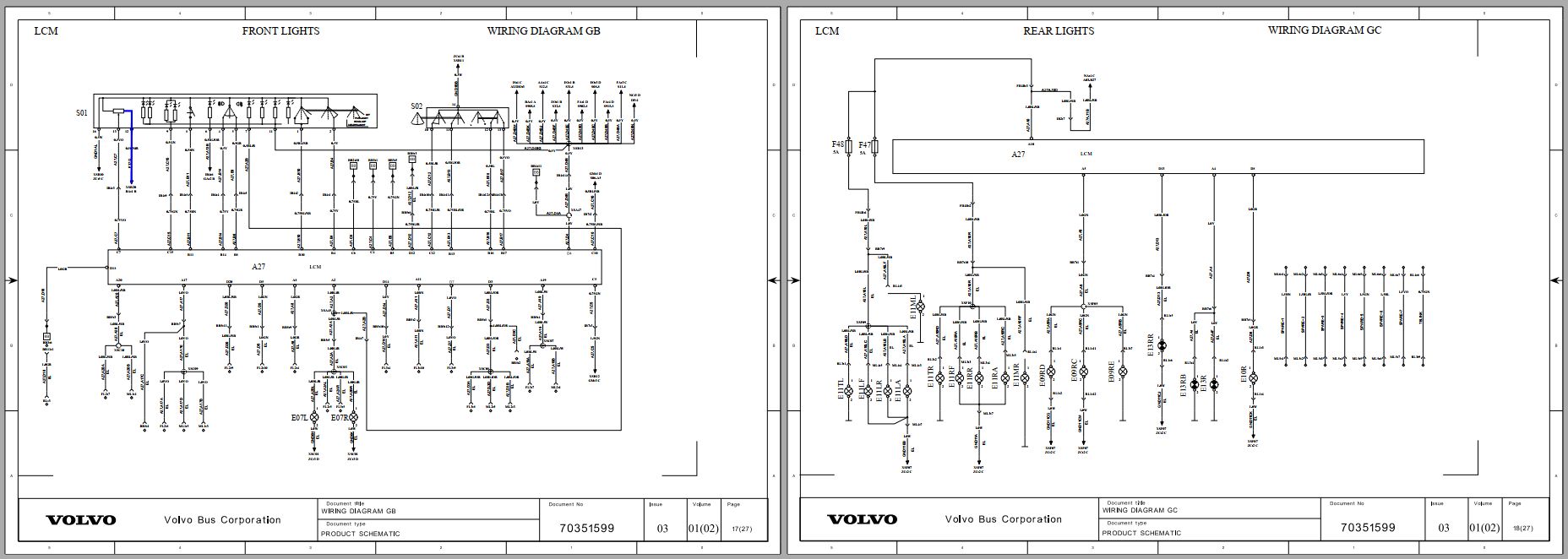 Volvo Bus B12M Wiring Diagram