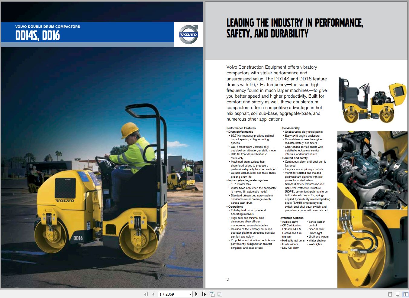 Volvo Drum Compactor DD15 Service Repair Manual