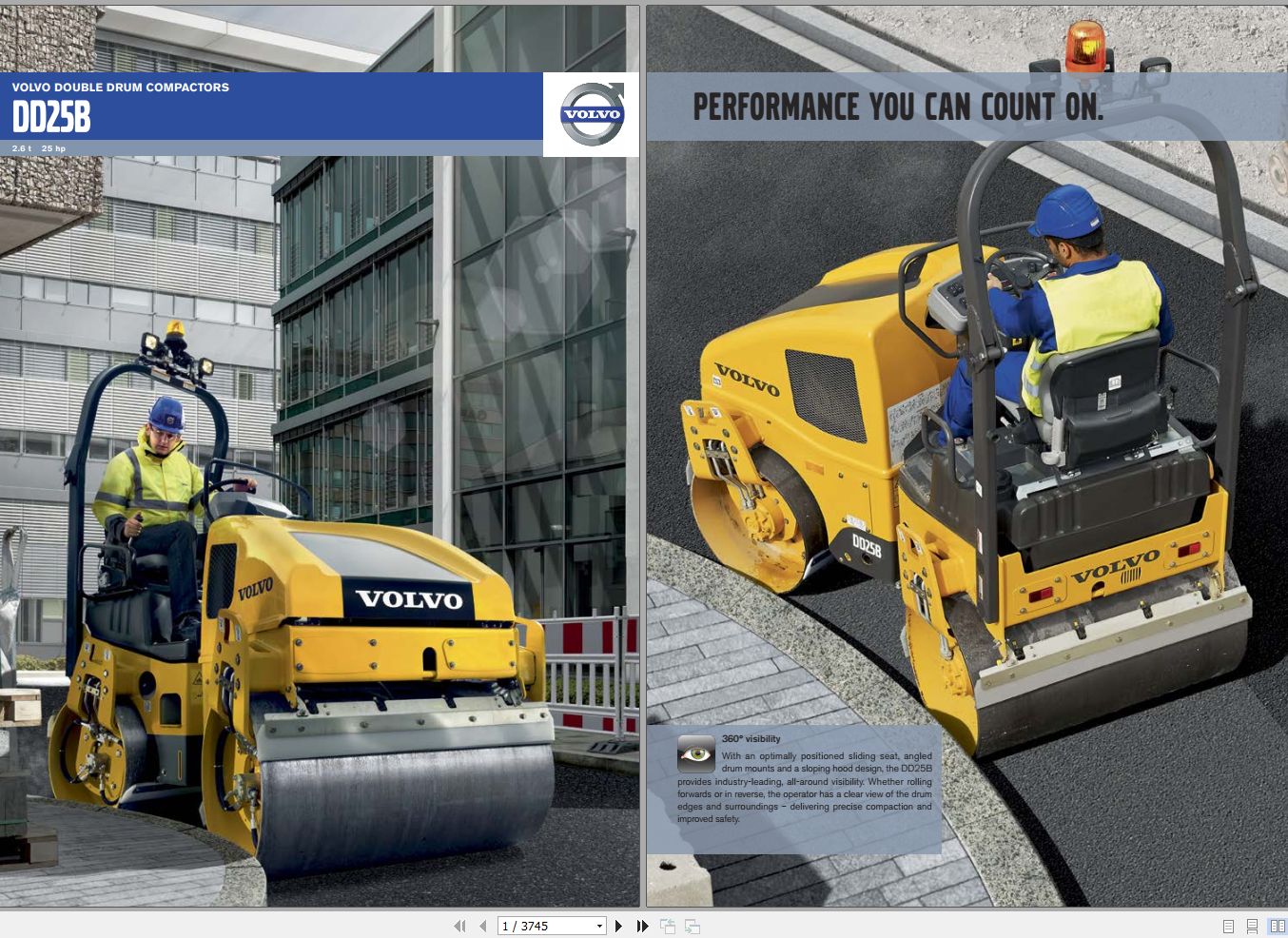 Volvo Drum Compactor DD29 Parts Manual and Wiring Diagram