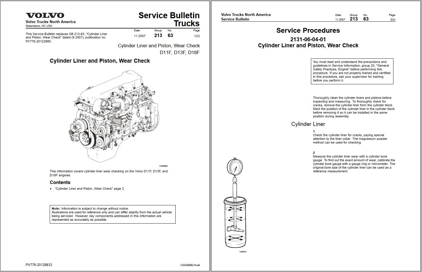 Volvo Engine D11 Service Manual