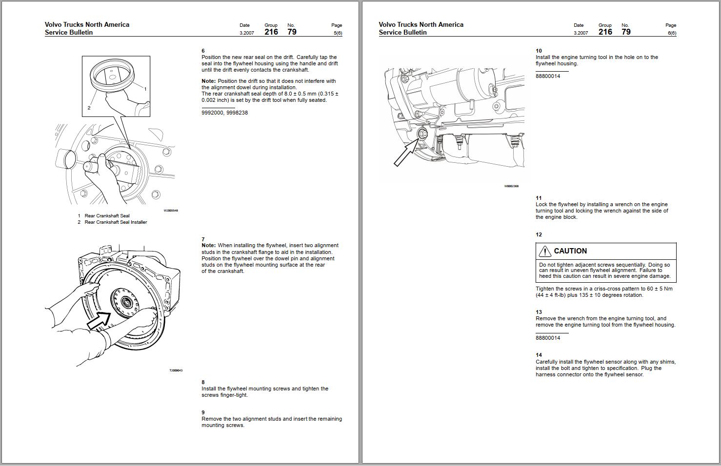 Volvo Engine D16 Service Manual