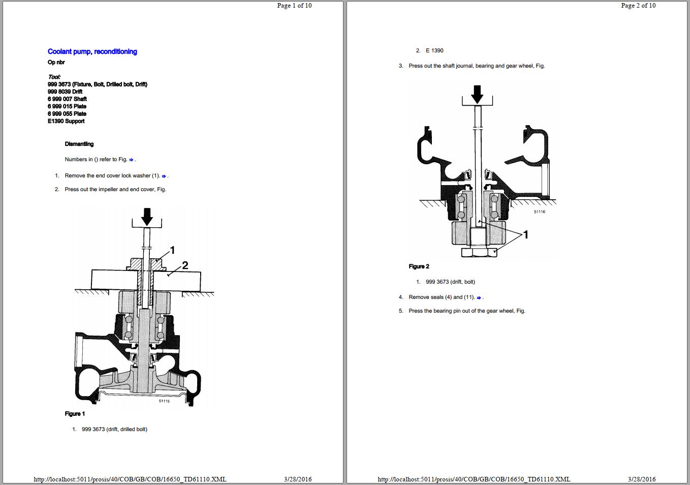 Volvo Excavator EC150 Engine TD61 TD63 TD71 TD73 Service Manual
