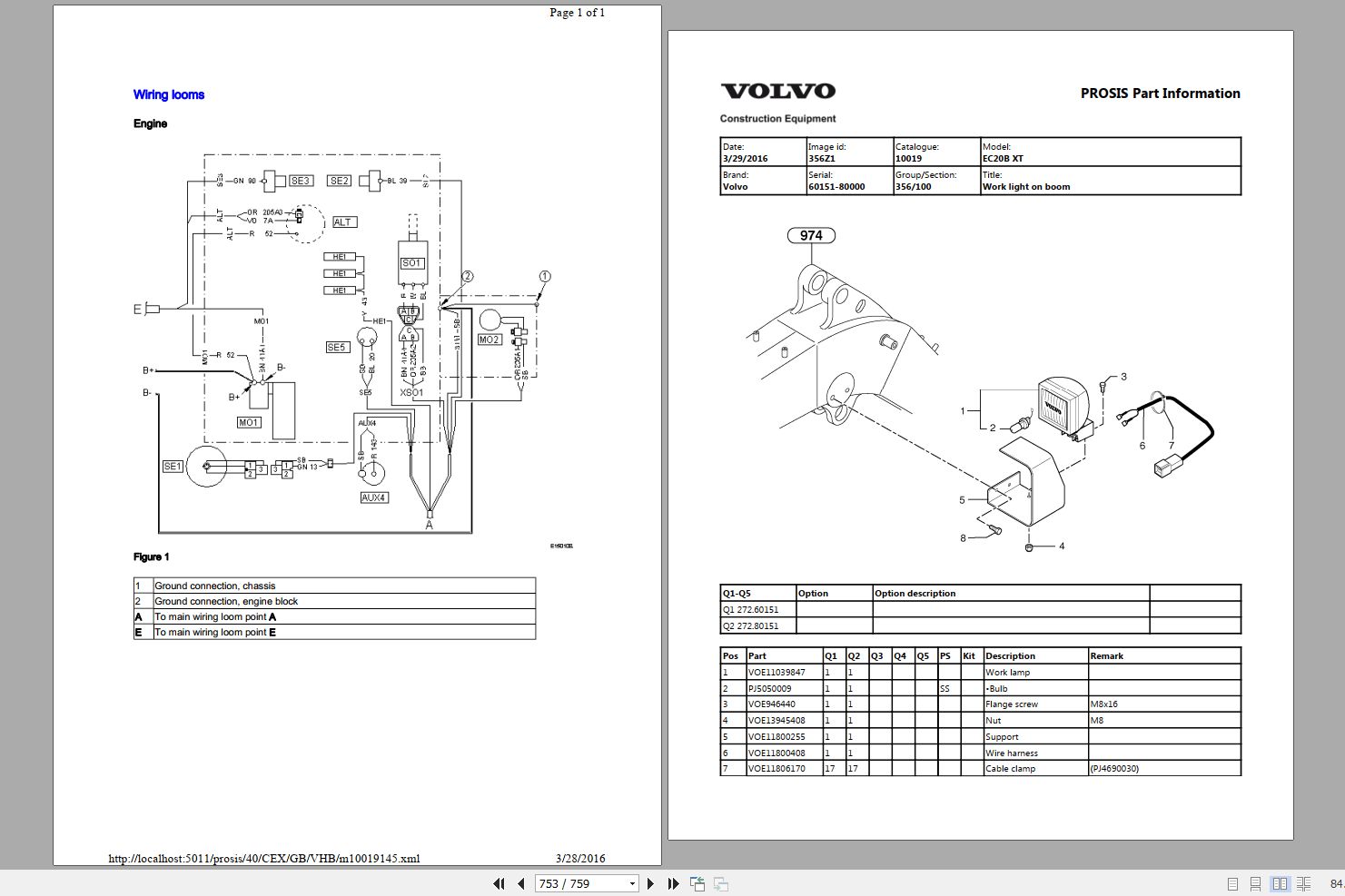 Volvo Excavator EC20B XT Parts and Service Repair Manual