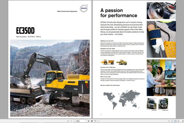 Volvo Excavator EC350D Service Repair Manual