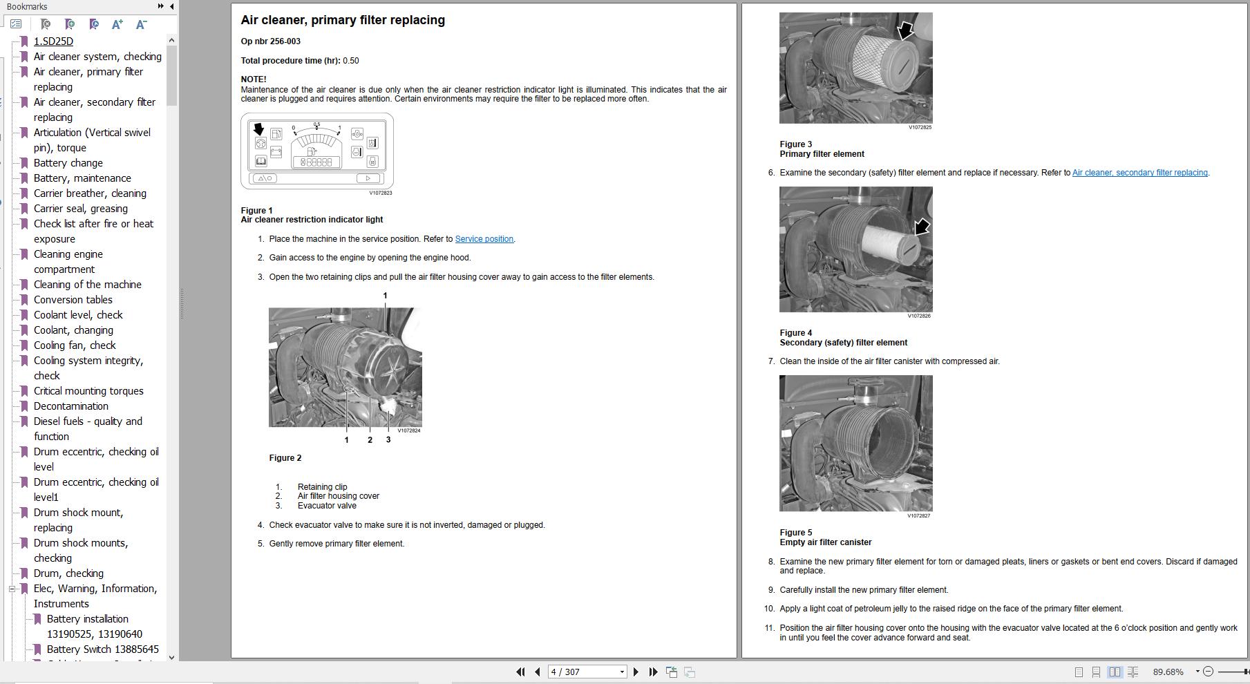 Volvo Soil Compactors SD25D Parts Manual