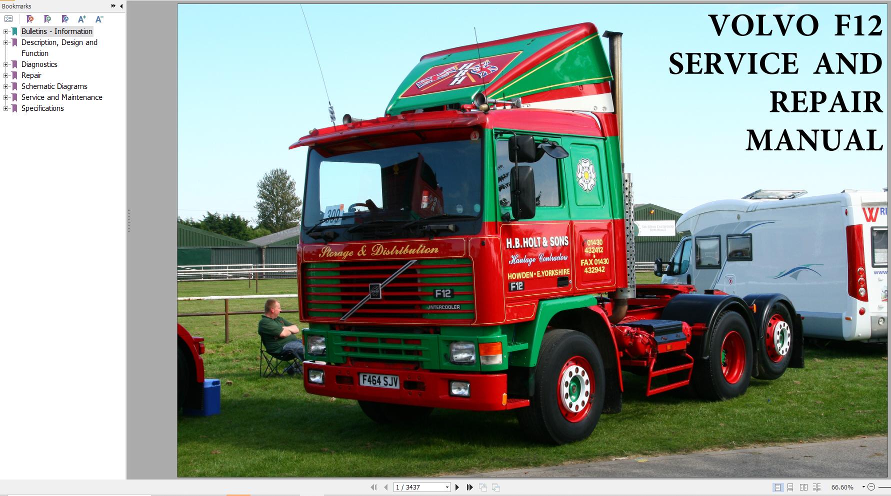 Volvo Truck F12 Service and Repair Manual