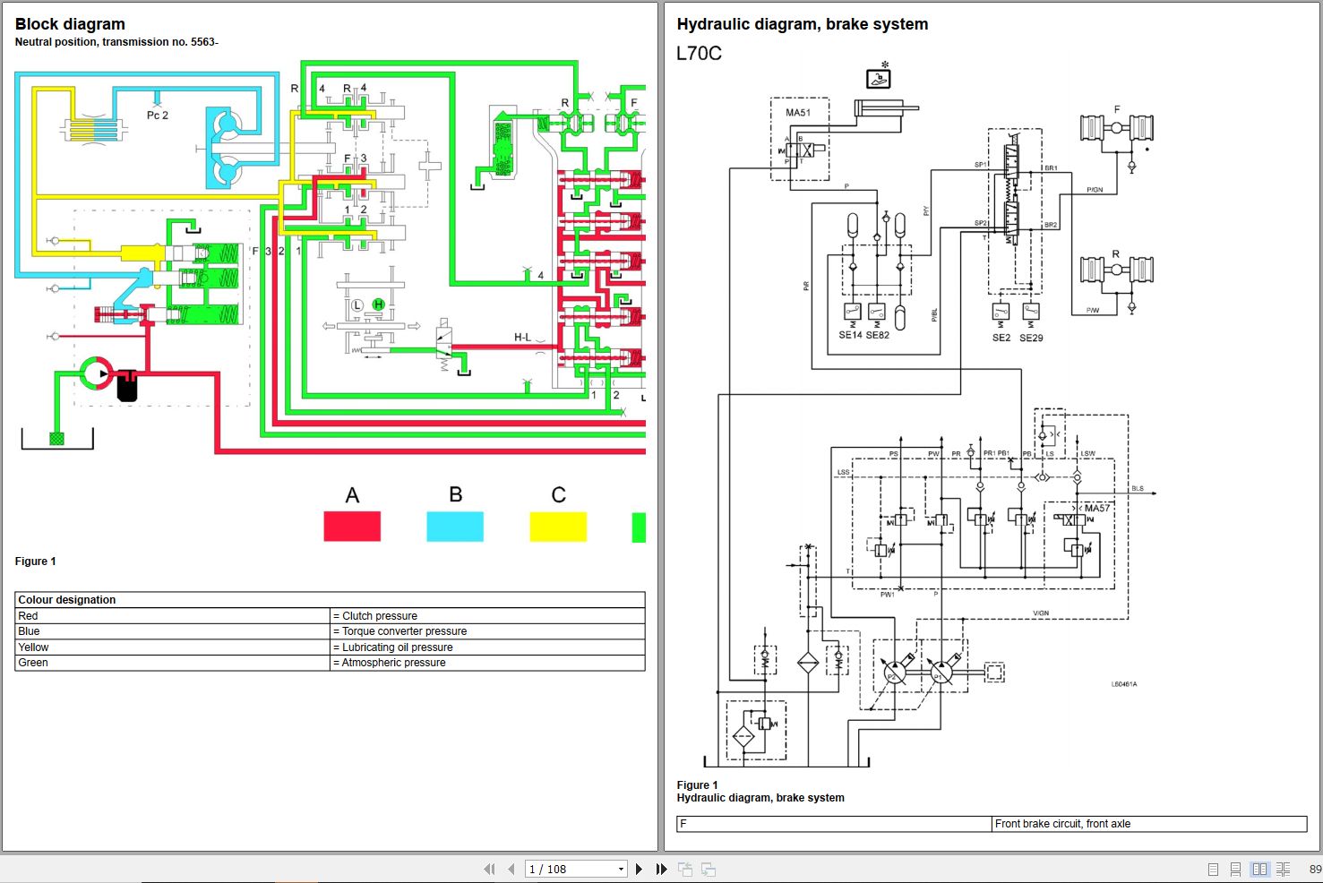 Volvo Wheel Loader BM L70 Wiring Diagram
