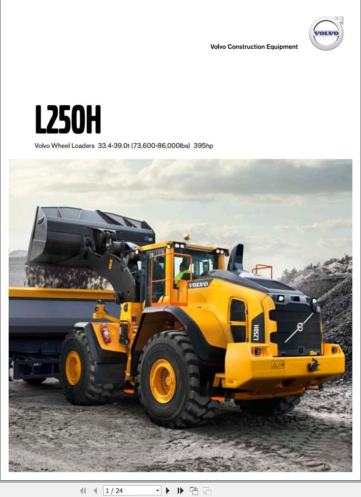 Volvo Wheel Loader L250H Service and Repair Manual