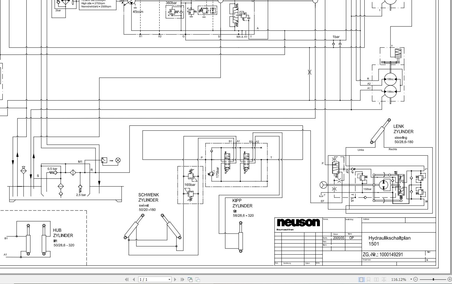 Wacker Neuson Dumper 1501 Electrical and Hydraulic Diagrams