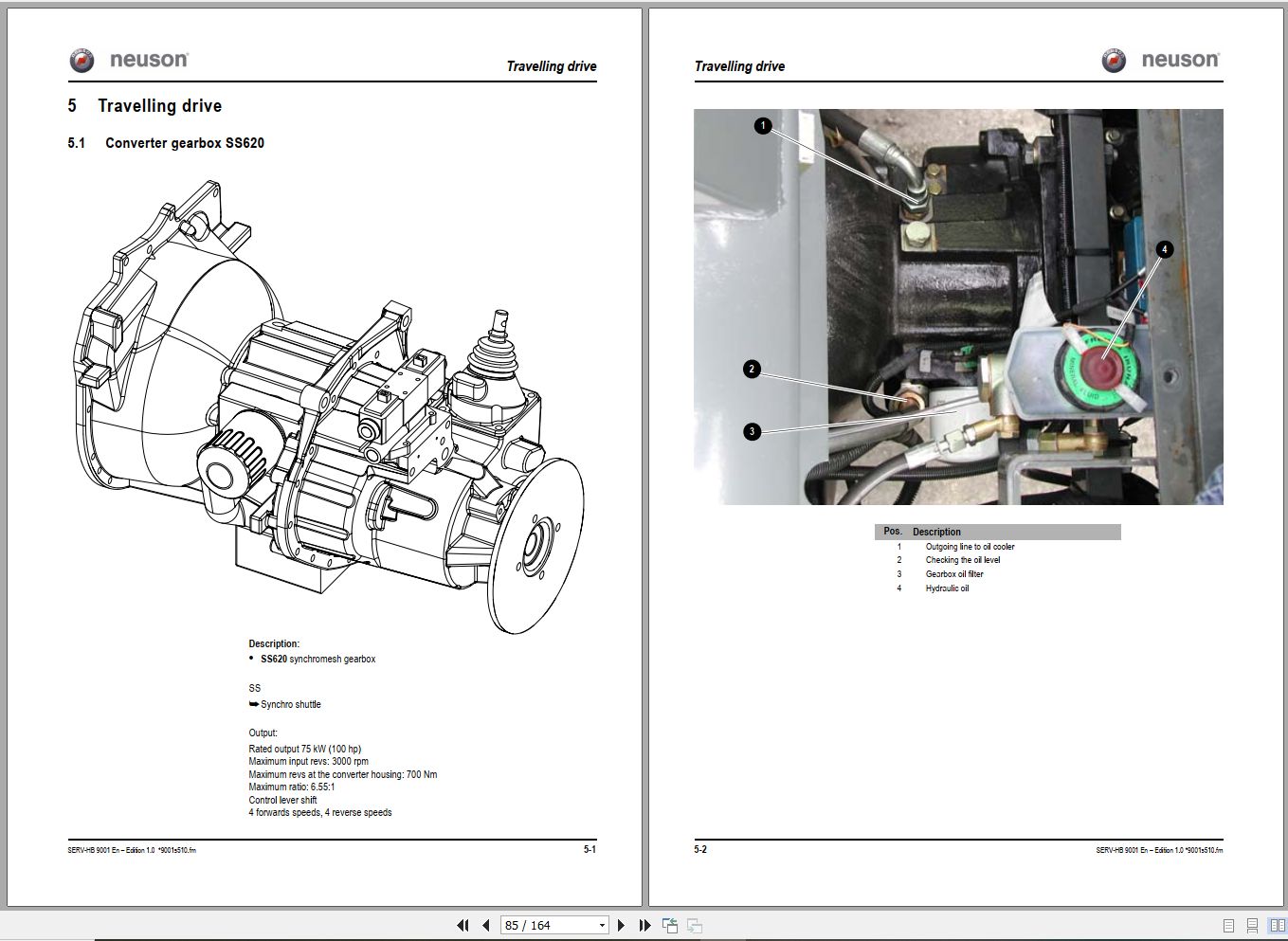 Wacker Neuson Dumper 9001 Service Manual and Diagram 1000164081