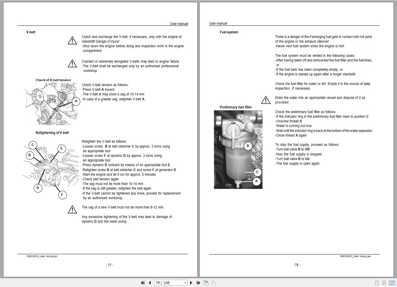 Wacker Neuson Excavator 6502 WD Operating Manual 1000126741
