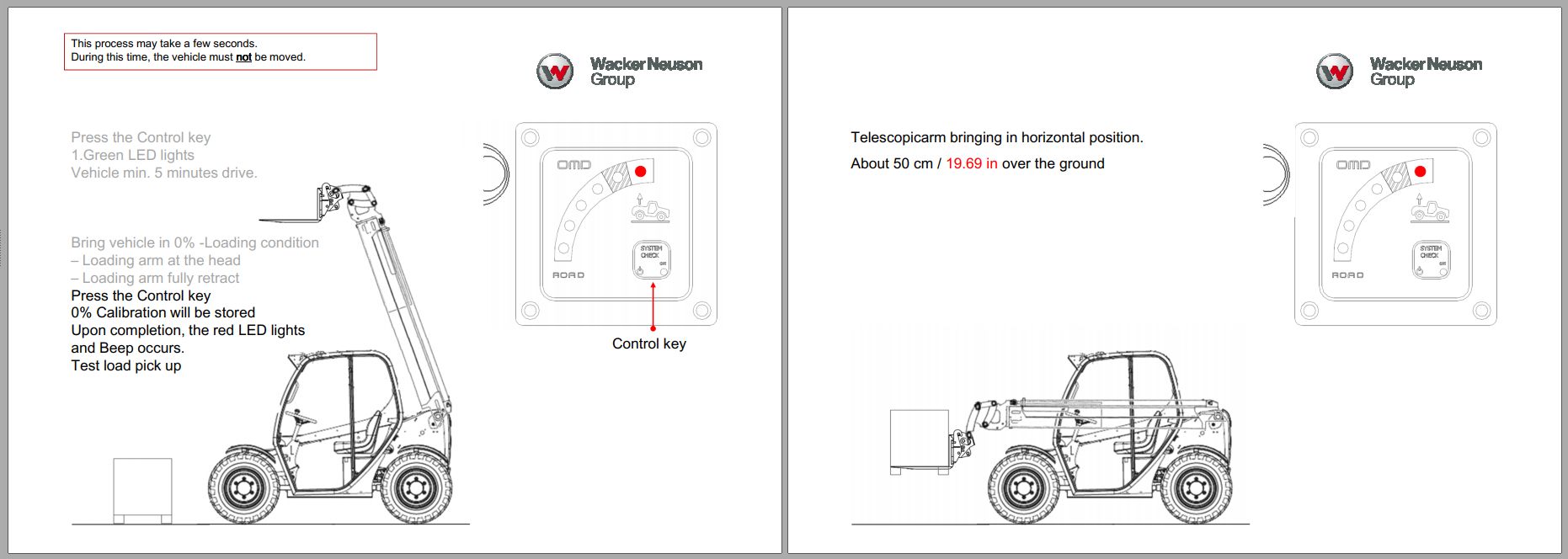 Wacker Neuson Telehandlers TH522 Technical Data
