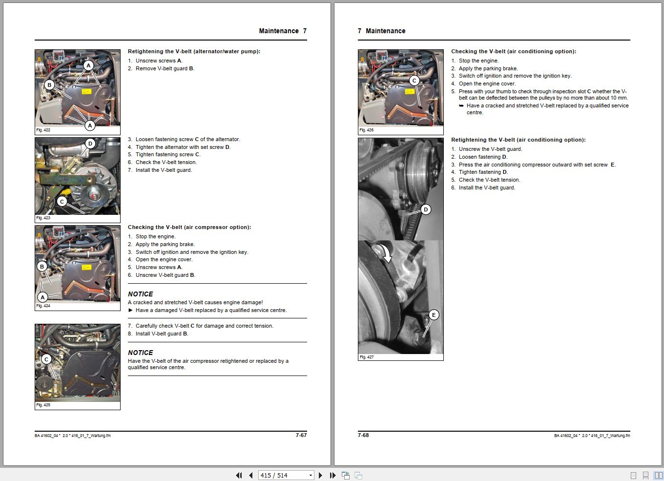 Wacker Neuson Telehandlers TH744 TH750 TH755 Operating Manual 1000326263