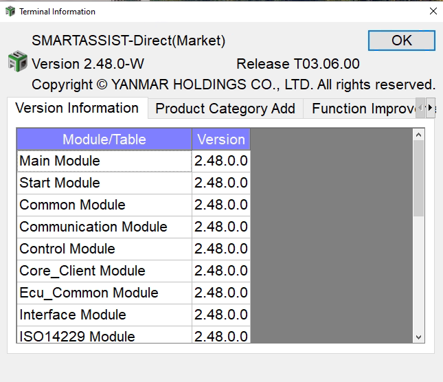 YANMAR SMART ASSIST ENGINE Industrial V2.48 03.2025 Diagnostic Program ...