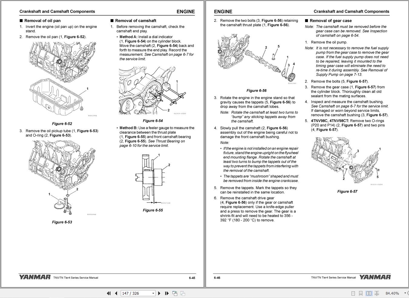 Yanmar Engine 3TNV88C to 4TNV98CT Service Manual OBTN4-EN0027
