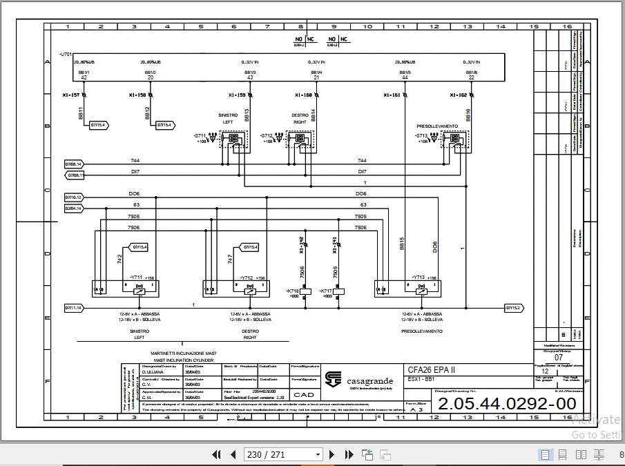 Casagrande Hydraulic Piling Rig CFA26 Operation and Maintenance Manual
