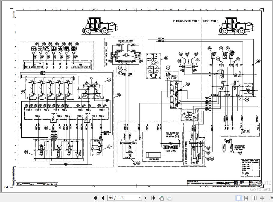 Epiroc Drill Rig Simba S7 D Hydraulic Electrical Schematic