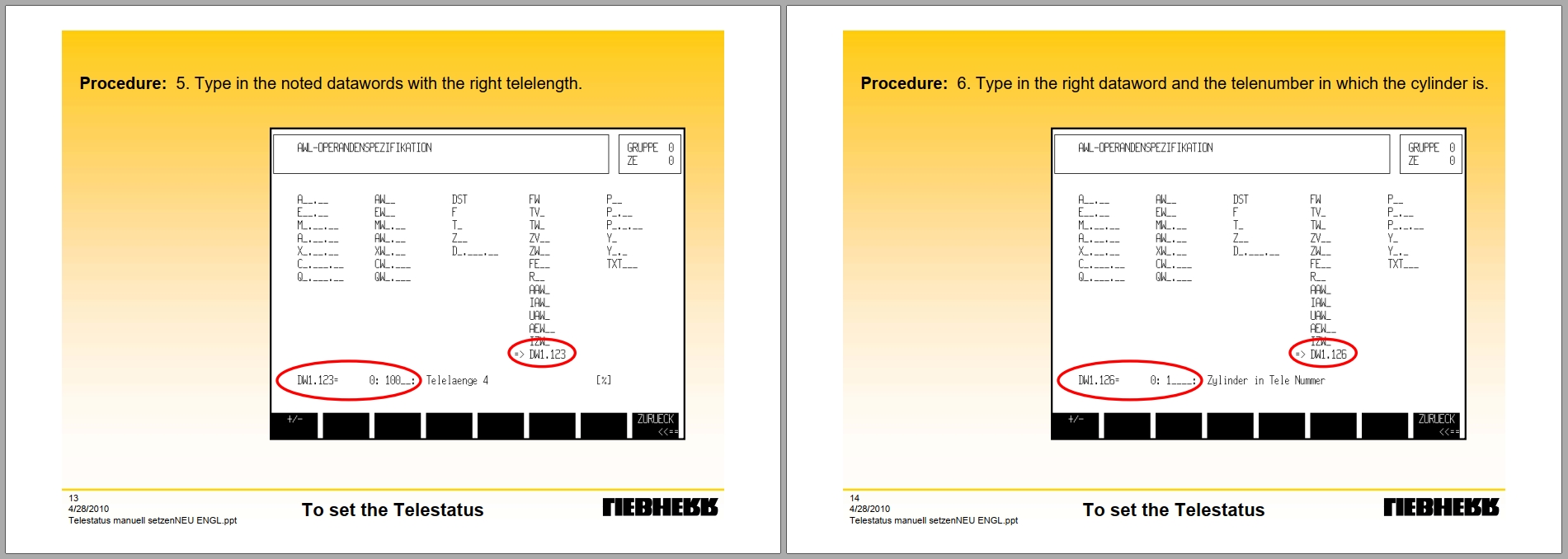 Liebherr Data Bus Binder LICCON 1 Error Diagnostics