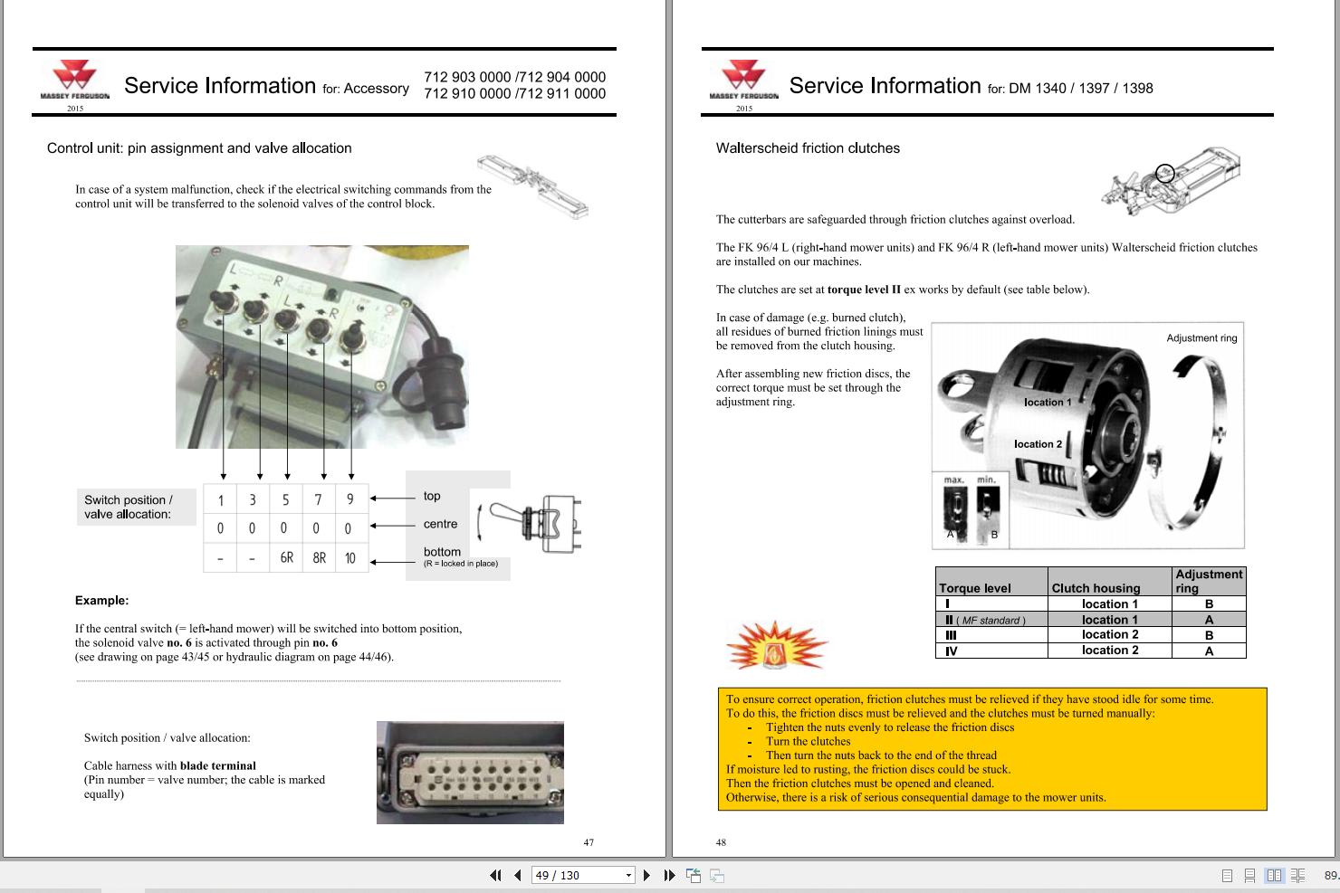 Massey Ferguson Hay Tools NA Workshop Service Manual