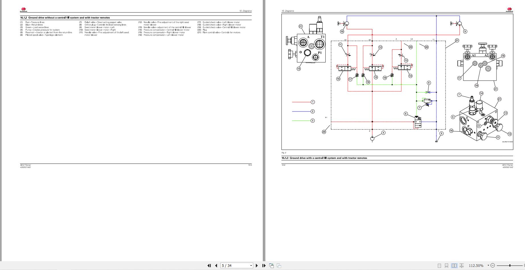 Massey Ferguson Planter 9812 9812VE Workshop Service Manual 4283521M2