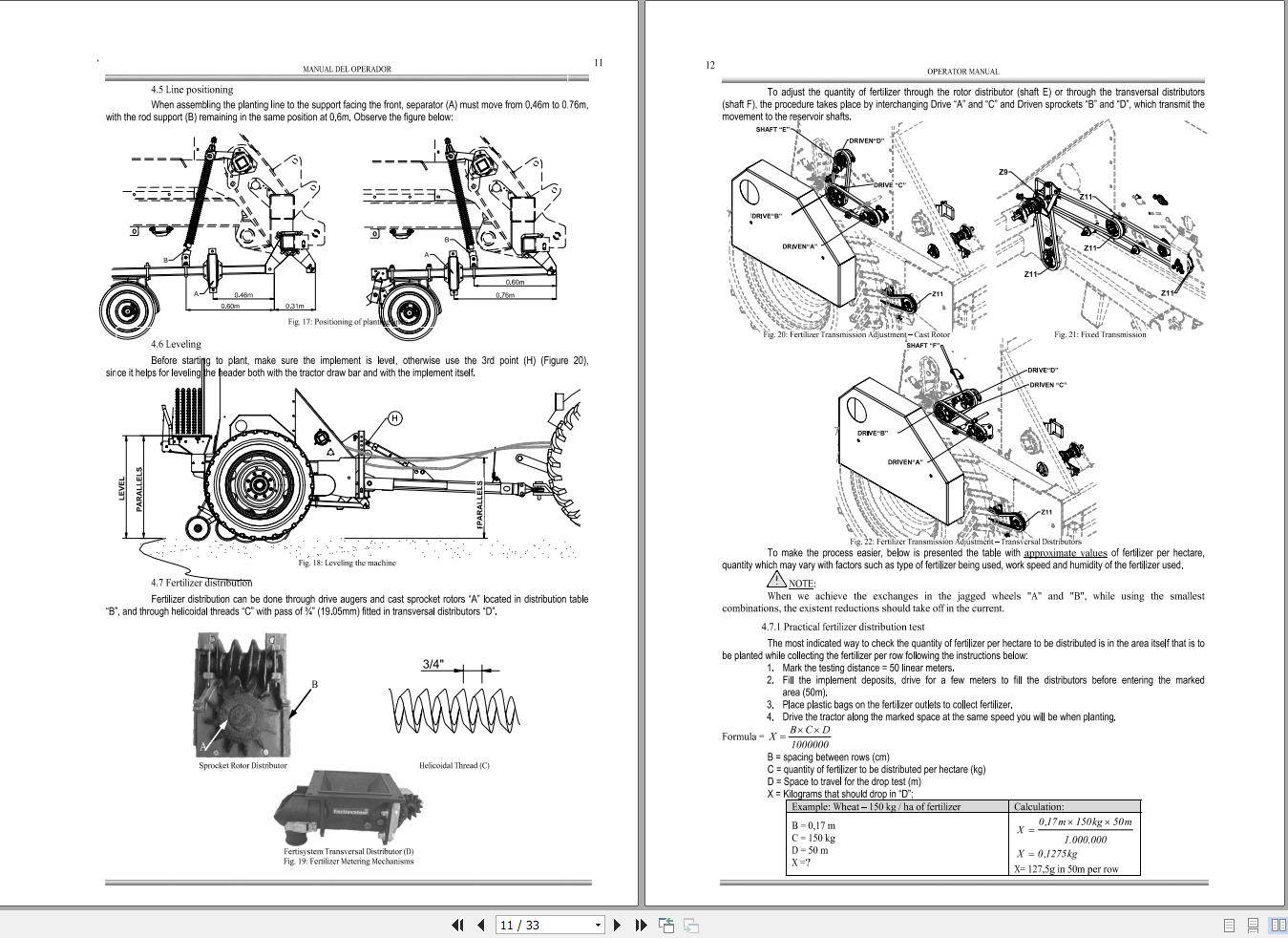 Massey Ferguson Seeder Spreader MF300 Operator Manual
