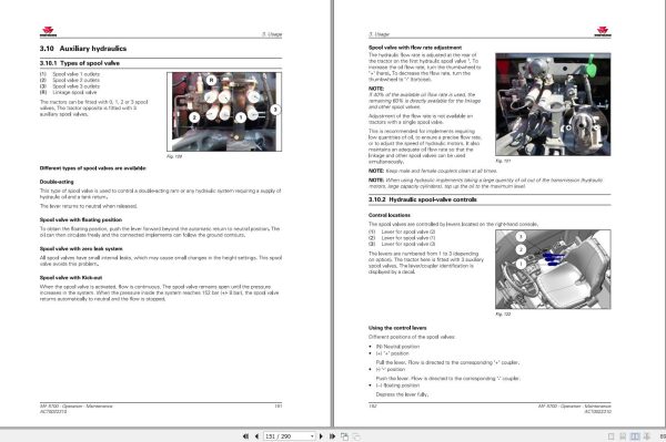 Massey Ferguson Tractor 5710 5711 Operator Manual