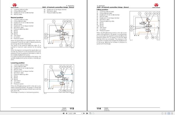 Massey Ferguson Tractor 8600 - 8600T4i Series Workshop Service Manual 4346908M3