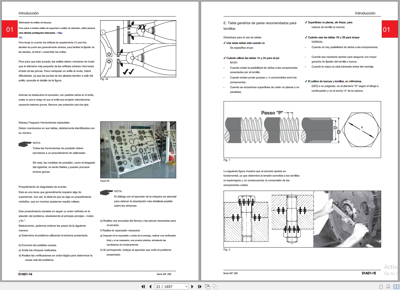 Massey Ferguson Tractor MF200 Series Workshop Manual