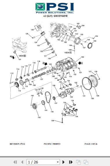 PSI Engine GM 4.3 (L35) Parts Book EN