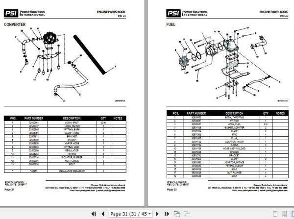 PSI Engine PSI 4X Parts Book 2017 EN