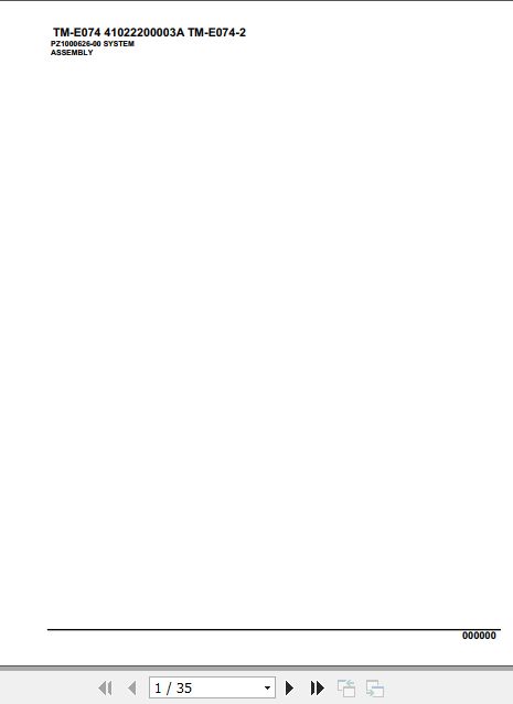 Tadano Cargo Crane TM-E074 Parts Catalog