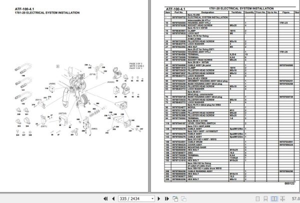 Tadano Crane ATF 100-4 1 2060101 2060499 Parts Catalogr