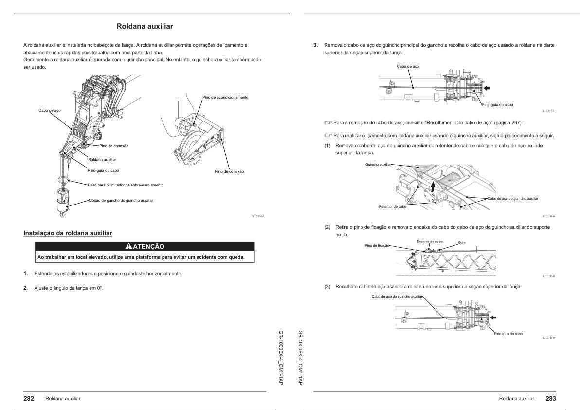 Tadano Crane GR-1000EX-4 Operation Manual GR-1000EX-4_OM1-1AP 2023 PT