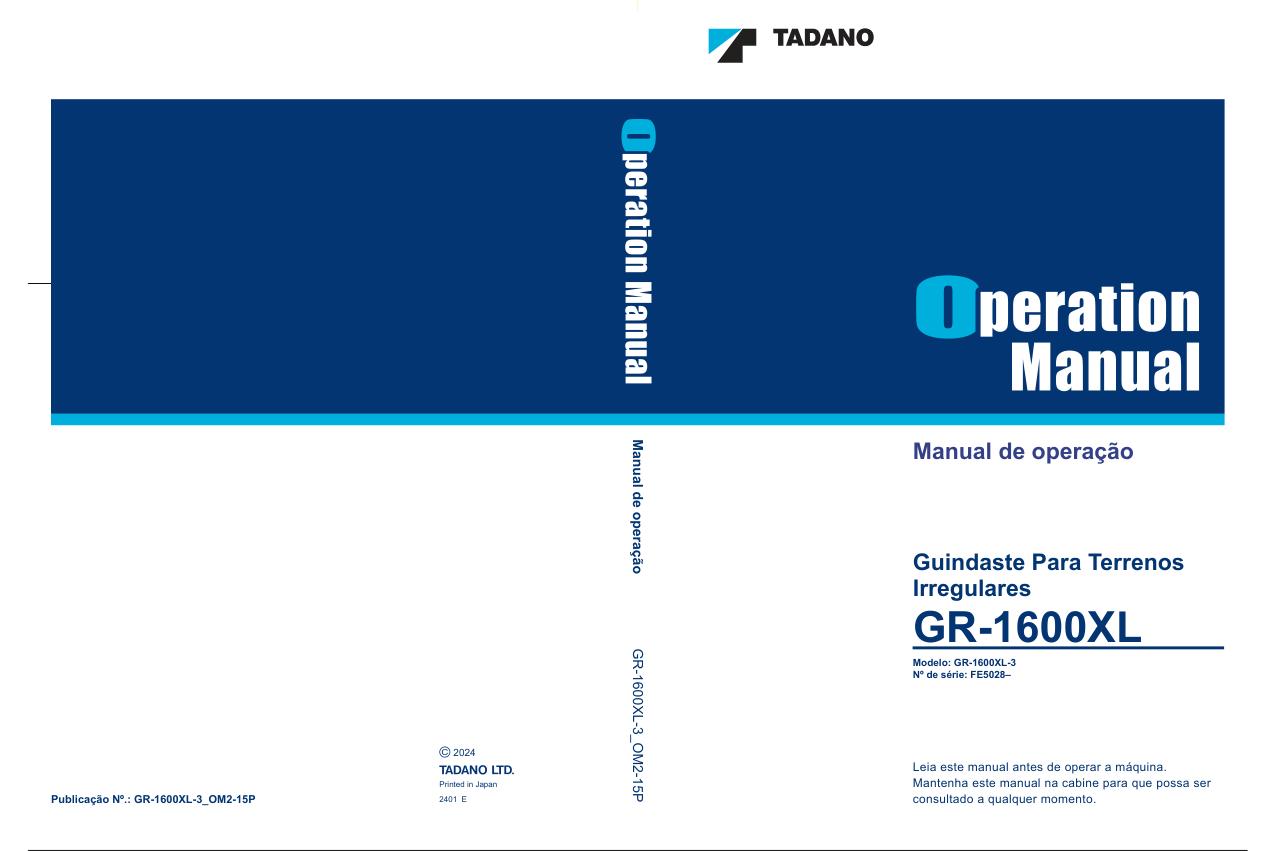 Tadano Crane GR-1600XL-3 Operation Manual GR-1600XL-3_OM2-15P
