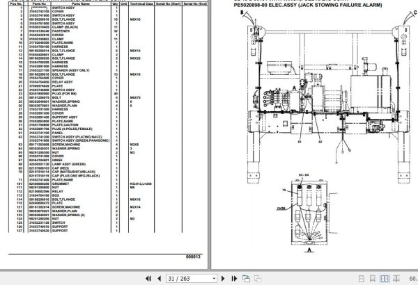 Tadano Crane SL-15-2 00101 With Winch Full Radio Cont Parts Catalog