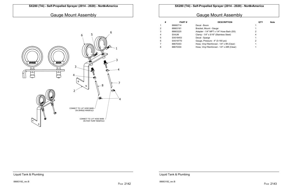 Versatile Self-Propelled Sprayer SX280 T4i North America Parts Catalog ...