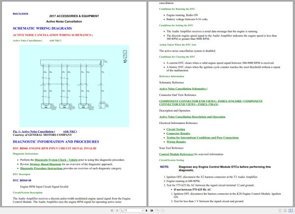 Buick Encore 2017-2019 Service Repair Manual And System Wiring Diagrams