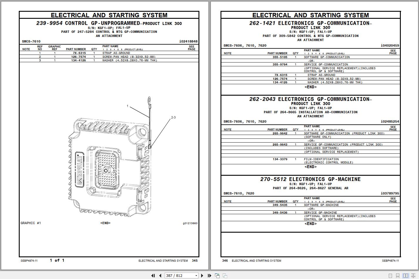 CAT Excavator 320D and 320D L Parts Manual SEBP4874-11