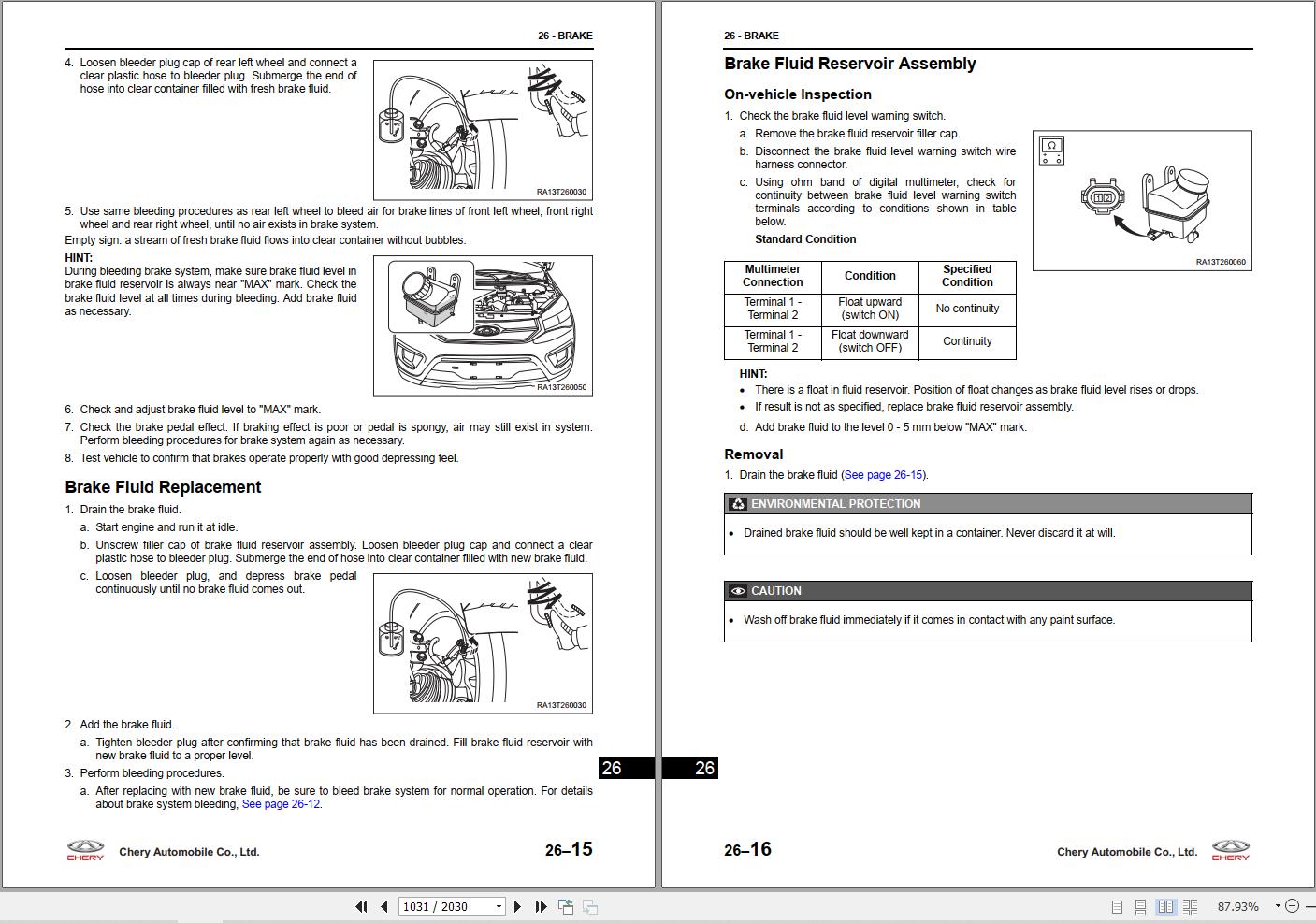 Chery Tiggo 2 - A13T 1.5L MT&AT 2016 Service Manual