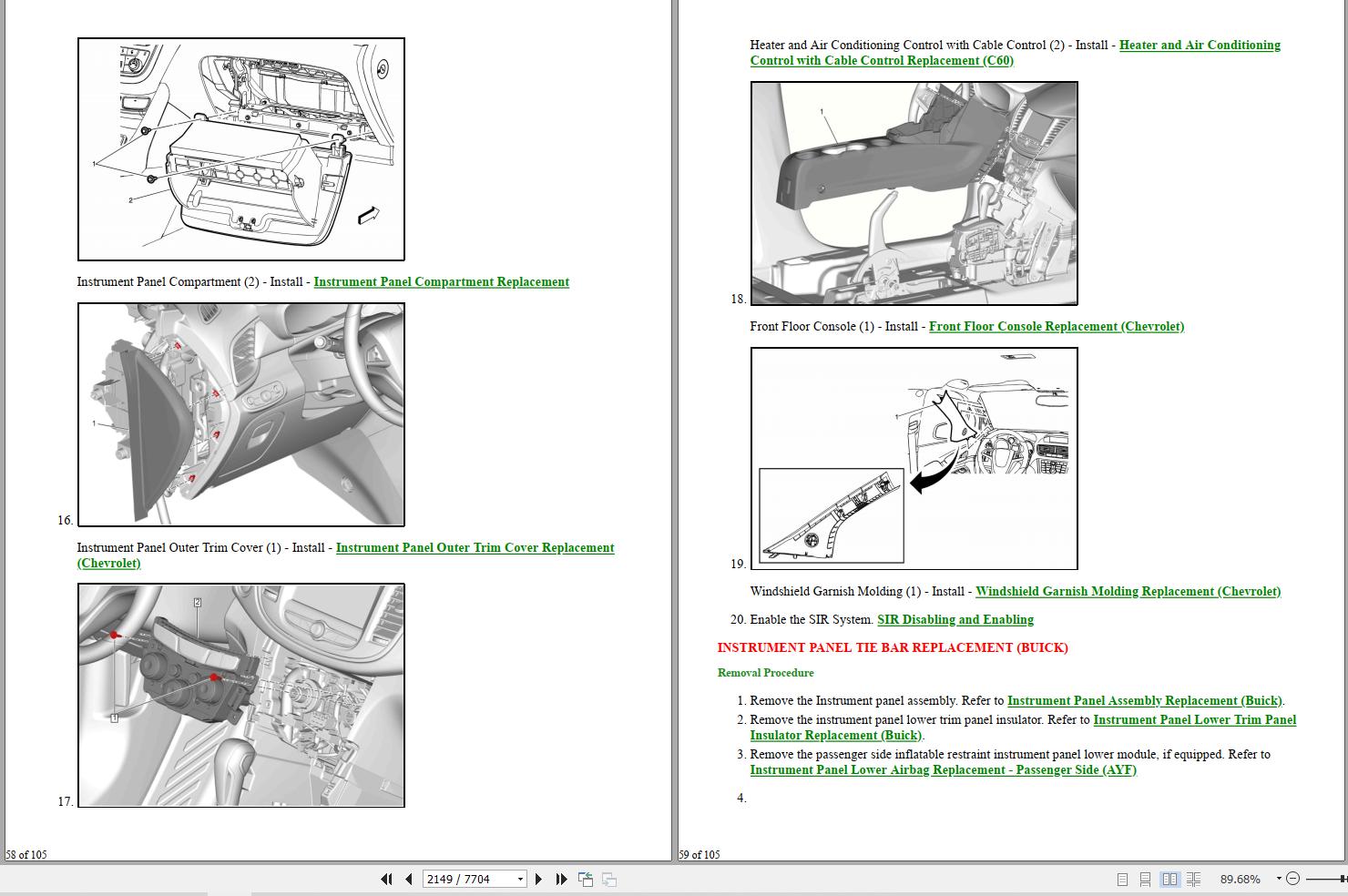 Chevrolet Buick Encore Trax Holden Trax 2013-2016 Service Repair Manual