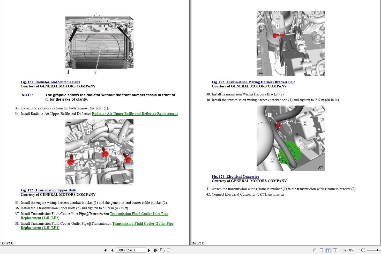 Chevrolet Cruze 2016-2019 Service Repair Manual