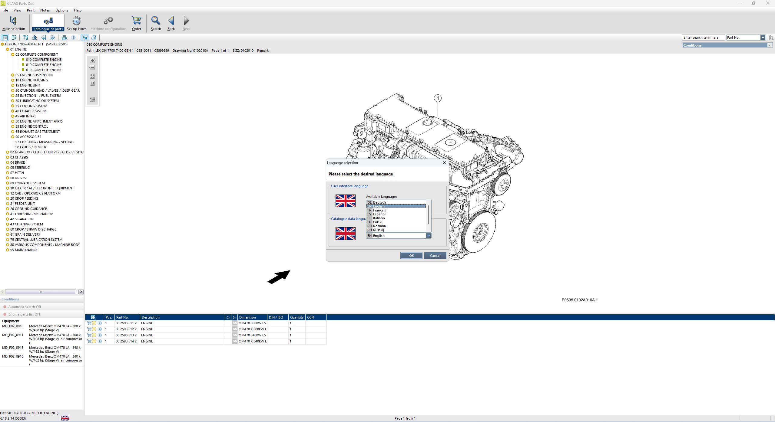 Claas Parts Doc 2.2 05.2025 883 EPC Spare Parts Catalog
