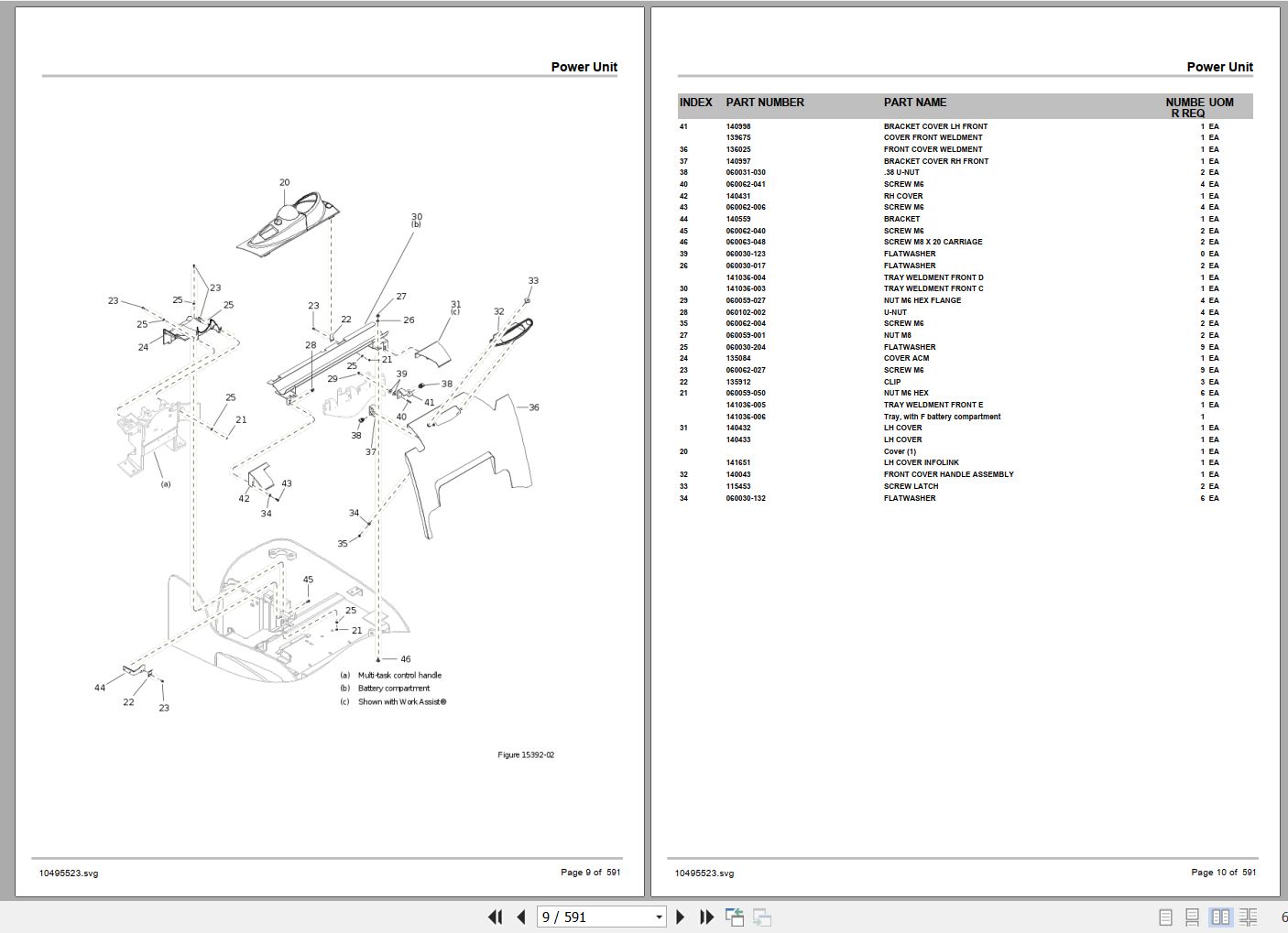 Crown Forklift RC5500 Parts Manual