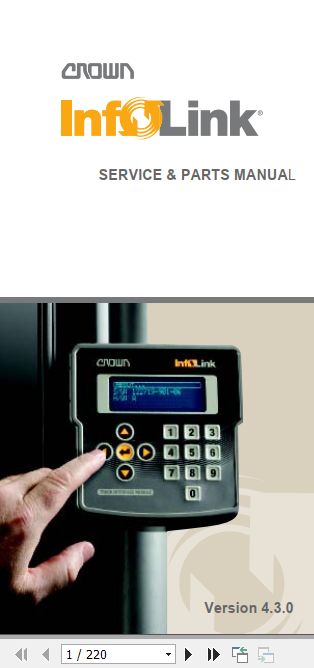 Crown Infolink Service and Parts Manual ES