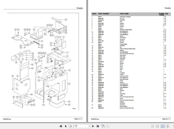 Crown Pallet Truck RT3030 Parts Manual