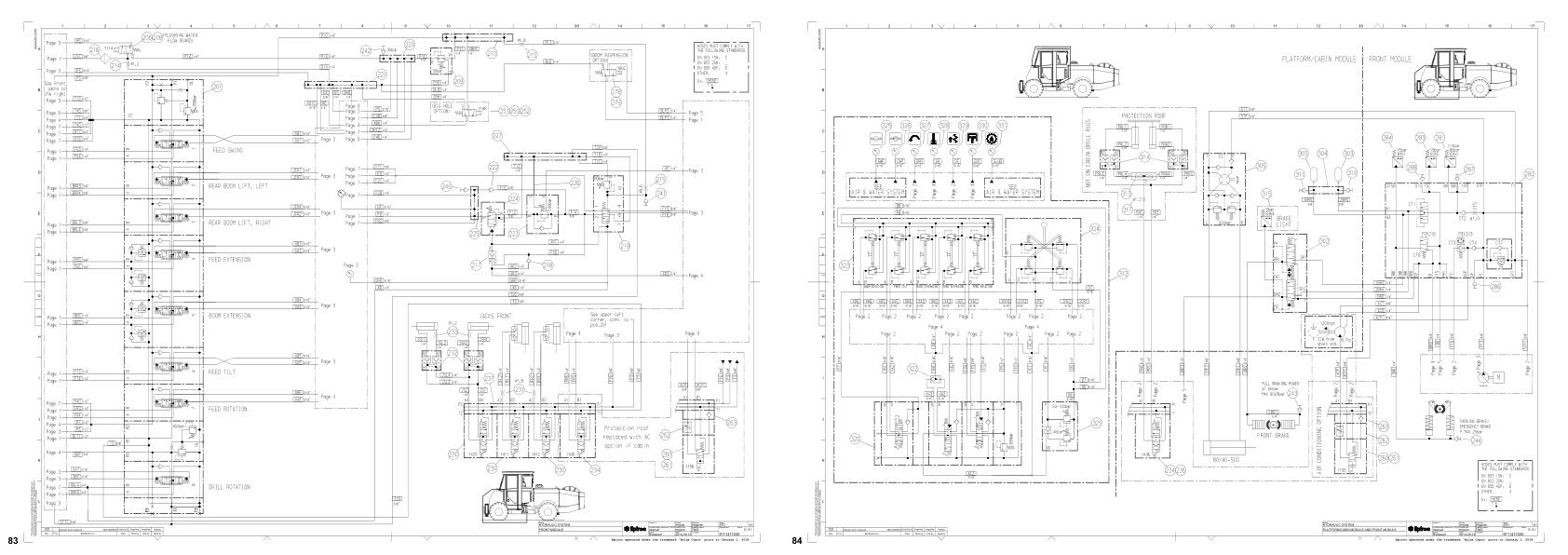 Epiroc Drill Simba S7 D Diagrams and Drawings