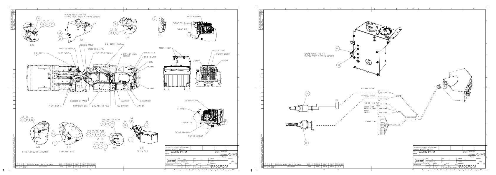Epiroc Scooptram ST2G Diagrams and Drawings