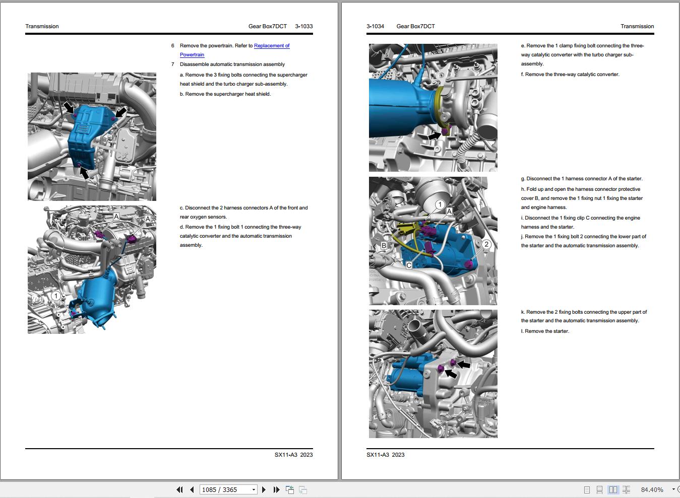 Geely Coolray SX11-A3 2023 Service Manual